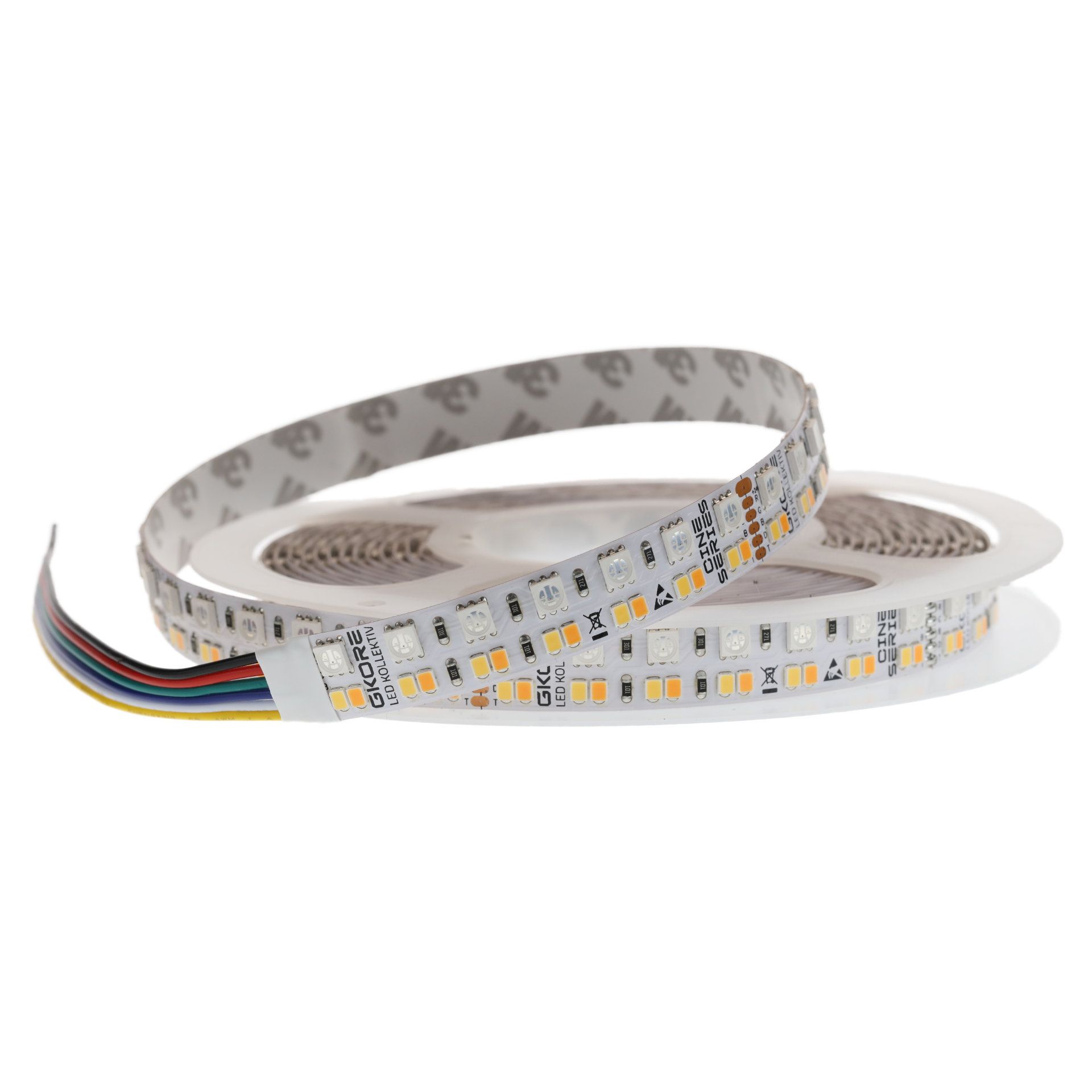 LED Strip CCT+RGB 2500K-6000K 24V 43W/m CRI96 TLCI97 | GKORE CINE ...